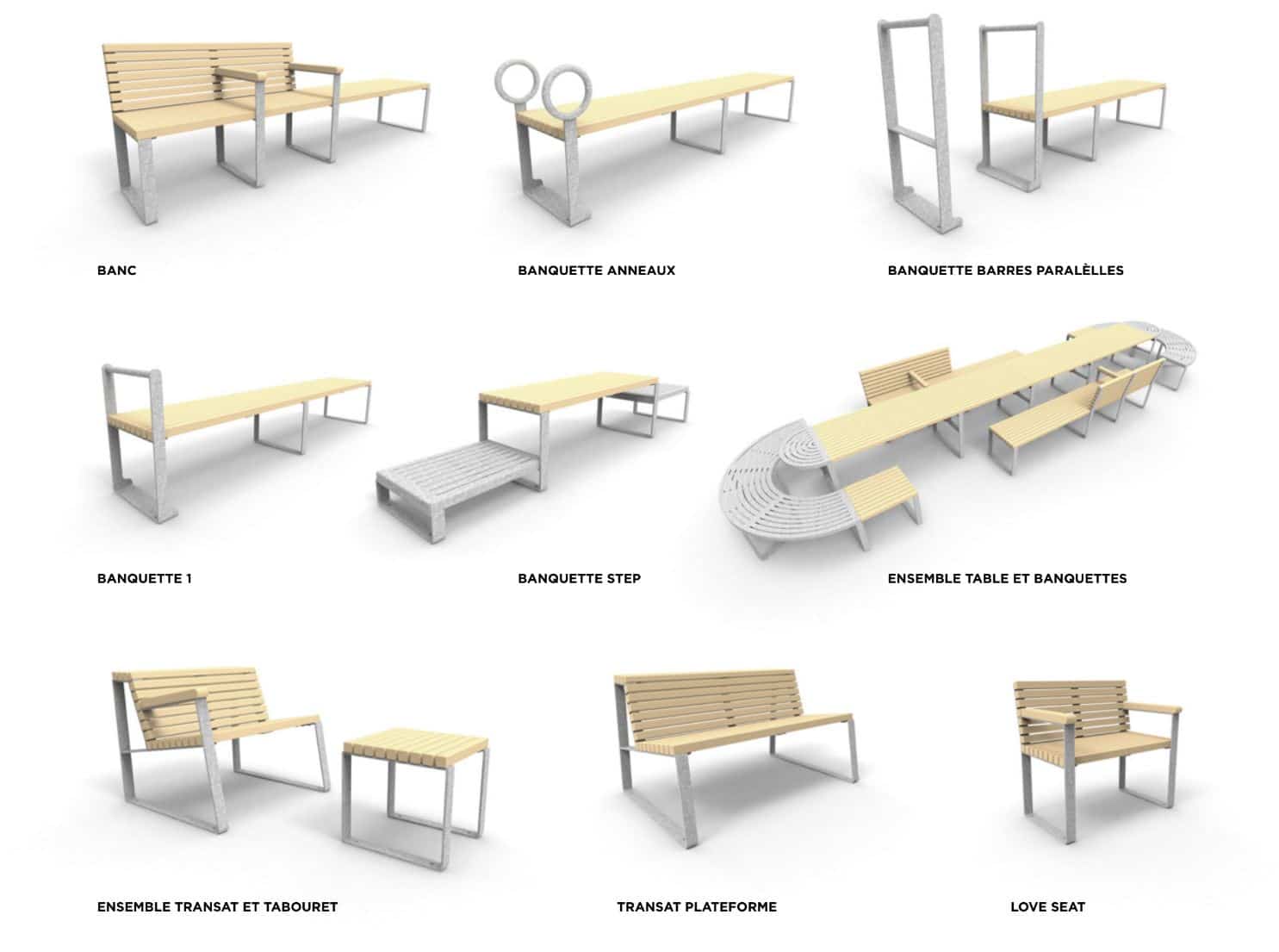 New Outdoor Furniture for the Village des Athlètes - ArchiExpo e-Magazine